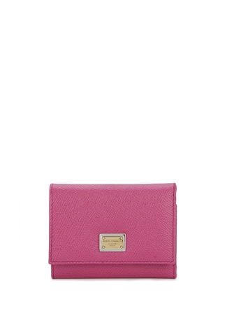 Dolce&Gabbana Kadın Pembe Logo Detaylı Deri Cüzdan EU Dolce&Gabbana Kadın Pembe Logo Detaylı Deri Cüzdan EU