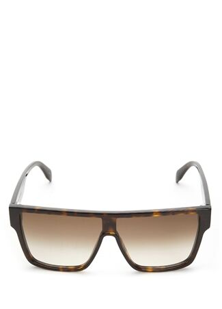 Alexander Mcqueen Kadın Gözlük Kahverengi Eu