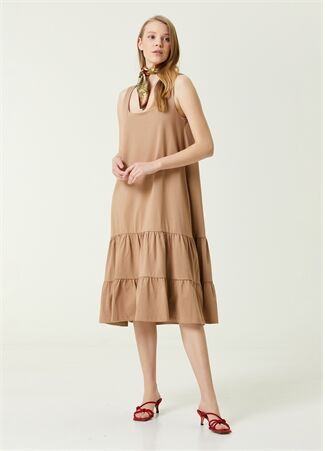 Beymen Club Kadın ELBİSE JERSEY Kahverengi XS Beymen Club Kadın ELBİSE JERSEY Kahverengi XS