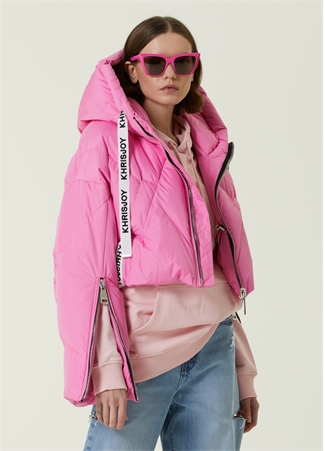 Khrisjoy Kadın Pembe Kapüşonlu Logolu Mont 0 EU Khrisjoy Kadın Pembe Kapüşonlu Logolu Mont 0 EU