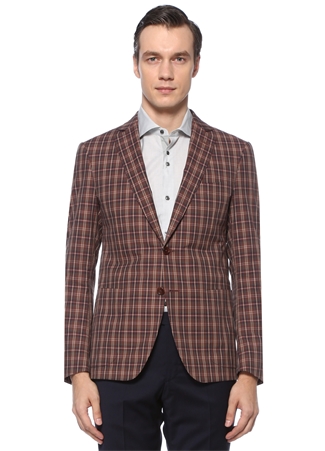 Pal Zileri Erkek Bordo Ekose Desenli Kelebek Yaka Ceket 50 IT Pal Zileri Erkek Bordo Ekose Desenli Kelebek Yaka Ceket 50 IT