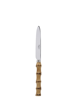 Sabre Panda Bambu Formlu 6lı Çelik Tatlı Bıçağı Seti Bej Sabre Panda Bambu Formlu 6lı Çelik Tatlı Bıçağı Seti Bej
