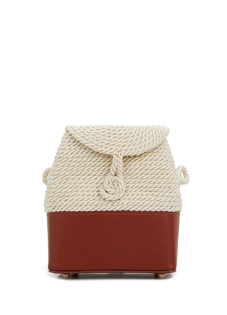 Mehry Mu Kadın Chacha Krem Taba Kutu Formlu Omuz Çantası Turuncu EU Mehry Mu Kadın Chacha Krem Taba Kutu Formlu Omuz Çantası Turuncu EU