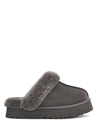 Ugg Kadın Disquette Antrasit Deri Terlik Gri 36 EU