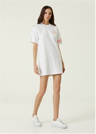 Gcds Kadın Beyaz Şerit Detaylı Mini Elbise S EU Gcds Kadın Beyaz Şerit Detaylı Mini Elbise S EU