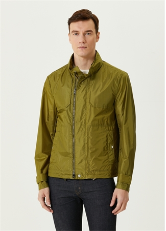 Pal Zileri Erkek Yeşil Kapüşonlu İpek Mont 50 IT Pal Zileri Erkek Yeşil Kapüşonlu İpek Mont 50 IT