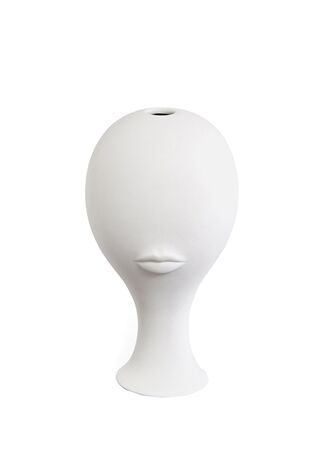 Jonathan Adler Misia Beyaz Dudak Detaylı Vazo