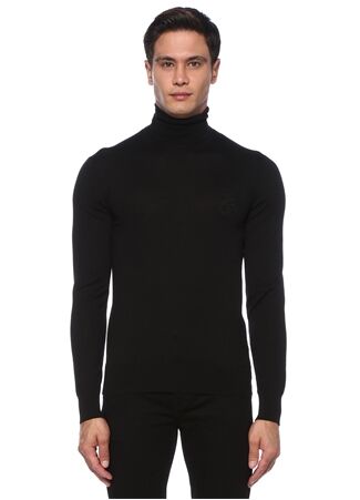 Dolce&Gabbana Erkek Siyah Balıkçı Yaka Yün Kazak 54 IT