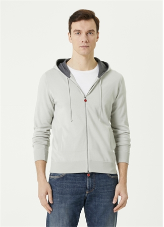 Kiton Erkek Gri Kapüşonlu Triko L Eu Kiton Erkek Gri Kapüşonlu Triko L Eu