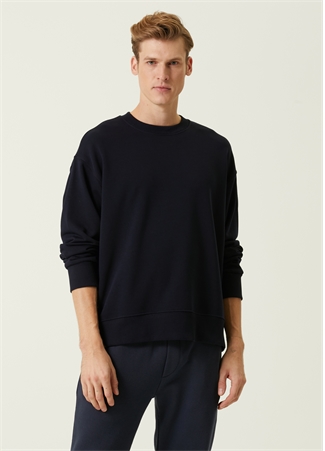 Blender Originated Erkek Lacivert Basic Sweatshirt S EU Blender Originated Erkek Lacivert Basic Sweatshirt S EU