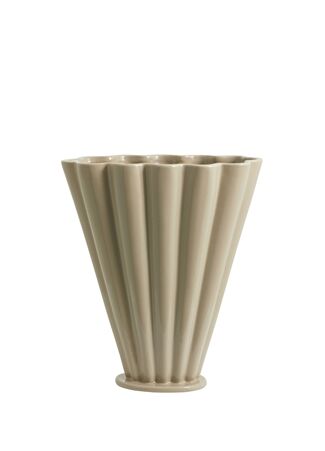 Nordal Colla Kum Rengi Seramik Vazo Bej