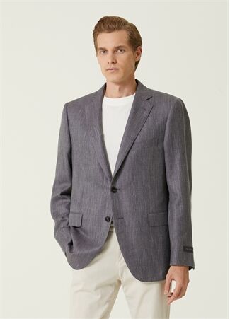 Pal Zileri Erkek Kelebek Yaka Yün Ceket Bordo 52 IT