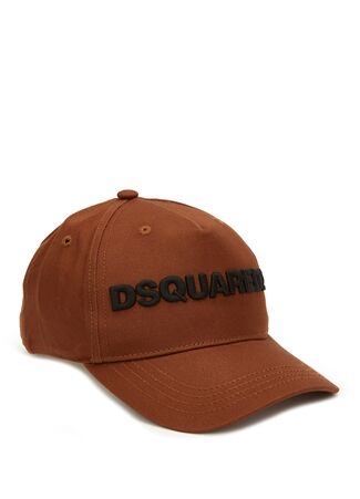 Dsquared2 Erkek Kahverengi Logo Nakışlı Şapka EU