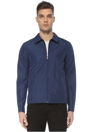 Pal Zileri Erkek Mavi Polo Yaka Mont 54 IT