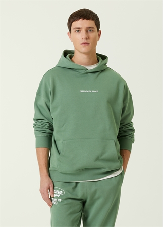 Freedom of Space Erkek Mental Distance Yeşil Kapüşonlu Sweatshirt S EU Freedom of Space Erkek Mental Distance Yeşil Kapüşonlu Sweatshirt S EU