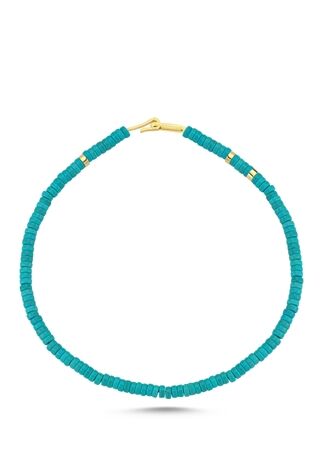 Crush Kadın Turkuaz Boncuklu Altın Rengi Kolye Yeşil EU Crush Kadın Turkuaz Boncuklu Altın Rengi Kolye Yeşil EU