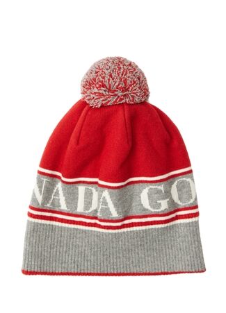 Canada Goose Erkek Kırmızı Logolu Yün Bere EU