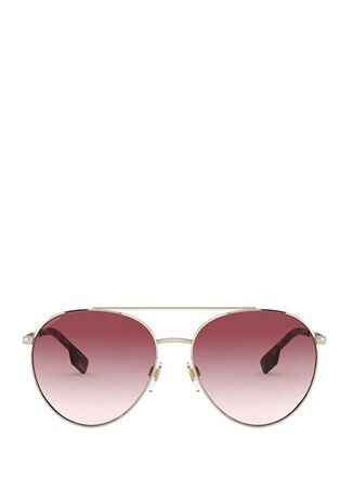 Burberry Kadın Pembe Pilot Stil Güneş Gözlüğü Altın Rengi 59 EU Burberry Kadın Pembe Pilot Stil Güneş Gözlüğü Altın Rengi 59 EU
