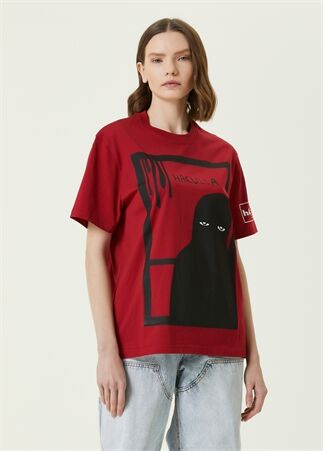 Haculla Kadın TSHIRT Kırmızı XS EU