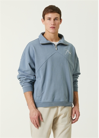 Rhude Erkek SWEATSHIRT Mavi S EU Rhude Erkek SWEATSHIRT Mavi S EU