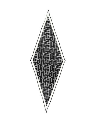 Cerimonia Erkek Siyah Desenli İpek Fular EU Cerimonia Erkek Siyah Desenli İpek Fular EU