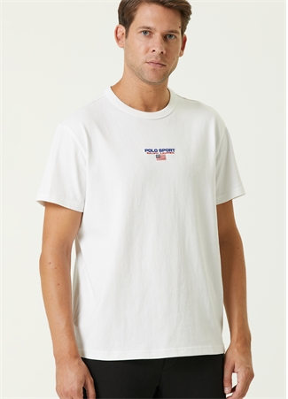Polo Ralph Lauren Erkek Beyaz Bisiklet Yaka Logolu T-shirt S EU Polo Ralph Lauren Erkek Beyaz Bisiklet Yaka Logolu T-shirt S EU