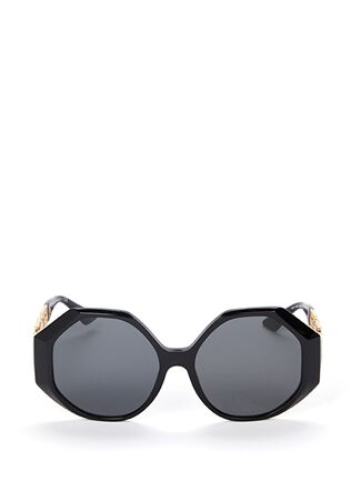 Versace Kadın Siyah Zincir Detaylı Güneş Gözlüğü 59 EU
