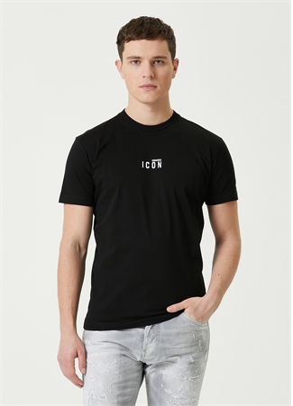 Dsquared2 Erkek Icon Siyah Logo Detaylı T-shirt S EU Dsquared2 Erkek Icon Siyah Logo Detaylı T-shirt S EU