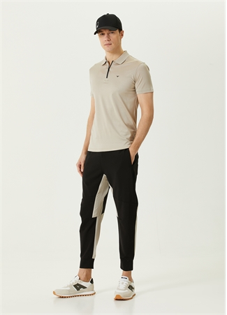 Emporio Armani Erkek Bej Siyah Garni Detaylı Jogger Eşofman Altı S EU Emporio Armani Erkek Bej Siyah Garni Detaylı Jogger Eşofman Altı S EU