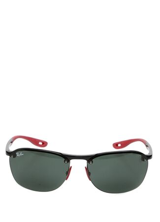 Ray-Ban Erkek Scuderia Ferrari Siyah Güneş Gözlüğü Kırmızı 62 EU