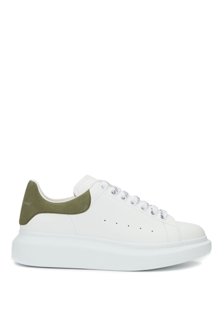 Alexander McQueen Kadın Oversize Beyaz Yeşil Logolu Deri Sneaker 36 EU Alexander McQueen Kadın Oversize Beyaz Yeşil Logolu Deri Sneaker 36 EU