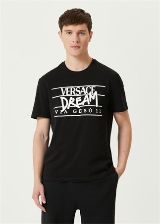 Versace Erkek Siyah Logo Detaylı T-shirt S Eu Versace Erkek Siyah Logo Detaylı T-shirt S Eu