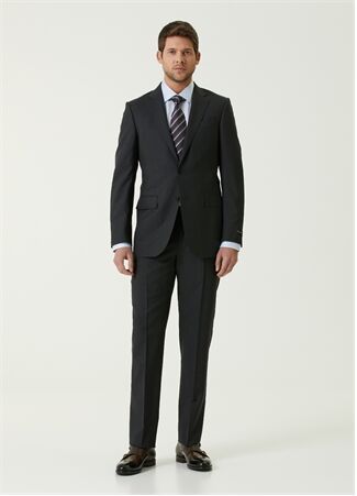 Zegna Erkek Drop 7 Gri Kelebek Yaka Yün Takım Elbise 50 IT Zegna Erkek Drop 7 Gri Kelebek Yaka Yün Takım Elbise 50 IT