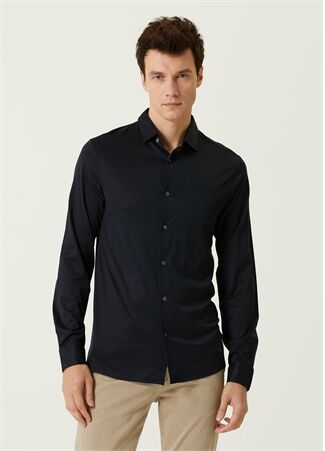 Emporio Armani Erkek Lacivert Gömlek M EU
