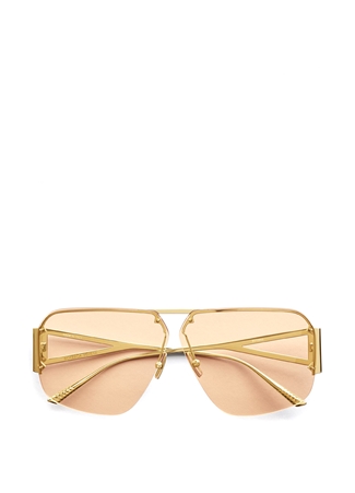 Bottega Veneta Kadın Gold Pilot Stil Güneş Gözlüğü Altın Rengi EU Bottega Veneta Kadın Gold Pilot Stil Güneş Gözlüğü Altın Rengi EU