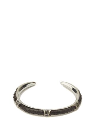 Beymen Collection Erkek Kahverengi Taş Detaylı Bilezik EU