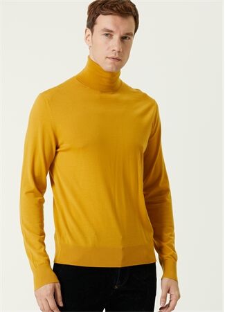 Dolce&Gabbana Erkek Sarı Balıkçı Yaka Yün Kazak 52 IT
