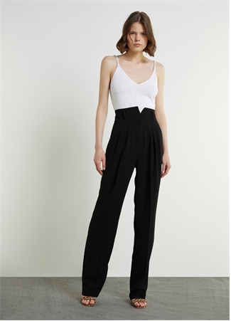 Network Kadın Regular Fit Siyah Yüksek Bel Pantolon 44 Eu Network Kadın Regular Fit Siyah Yüksek Bel Pantolon 44 Eu
