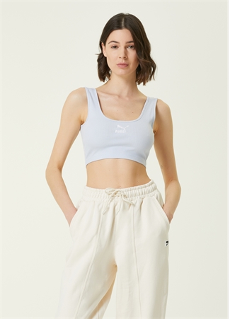Puma Kadın Classics Açık Mavi Nervürlü Kısa Üst L Eu Puma Kadın Classics Açık Mavi Nervürlü Kısa Üst L Eu