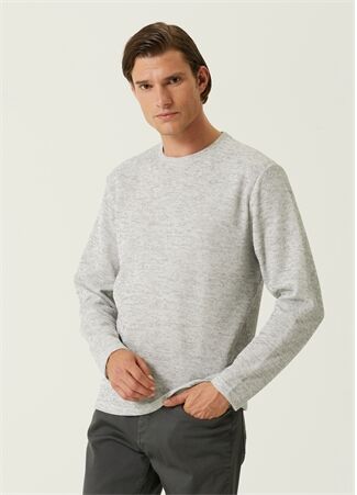 Network Erkek Slim Fit Ekru Sweatshirt Bej L EU