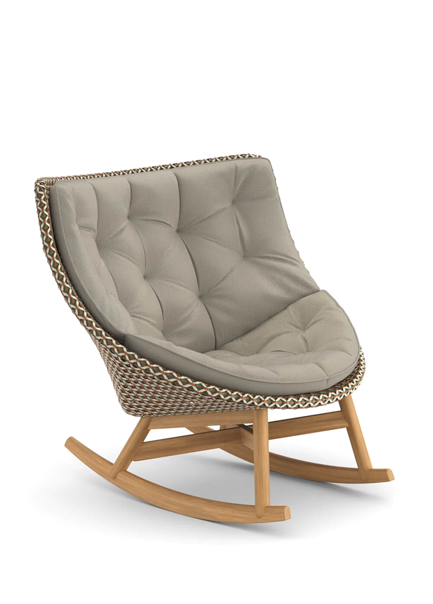 Dedon - Mbrace Chestnut Rattan Yüksek Sırtlı Sallanır Koltuk - CHESTNUT