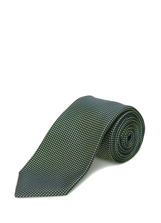 Kiton Erkek Yeşil Mikro Desenli İpek Kravat EU Kiton Erkek Yeşil Mikro Desenli İpek Kravat EU