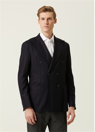 Beymen Collection Erkek Drop 8 Lacivert Ultra Soft Kruvaze Ceket 46 IT Beymen Collection Erkek Drop 8 Lacivert Ultra Soft Kruvaze Ceket 46 IT