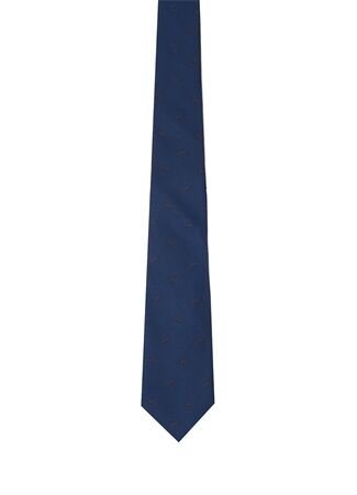 Pal Zileri Erkek Lacivert Desenli İpek Kravat EU