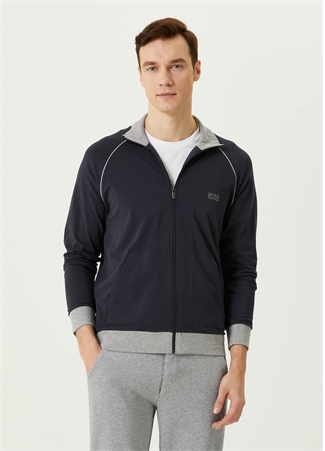Boss Erkek Regular Fit Lacivert Sweatshirt S EU