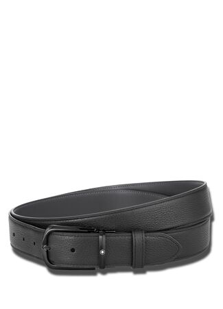 Montblanc Erkek Siyah Deri Kemer EU