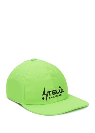Stella McCartney Kadın Yeşil Logolu Şapka S EU