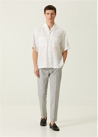 Pal Zileri Erkek Bej Pilili Pantolon 54 IT