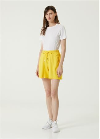 Dsquared2 Kadın Sarı Beli Bağcıklı Şort XS EU