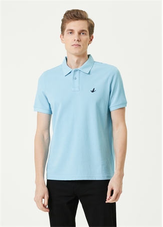 Beymen Club Erkek Comfort Fit Açık Mavi Polo Yaka T-shirt S EU
